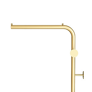 DR.IRON Modern Gold Coat Racks Freestanding Hall Coat Tree,Hat Racks with Marble Base & Coat Hanger with Umbrella for Entryway Hallway, Office or Bedroom