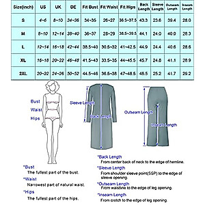 GRACE KARIN Womens Ribbed Knit Lounge Sets 3 Piece Loungewear Pjs Robe Cardigan