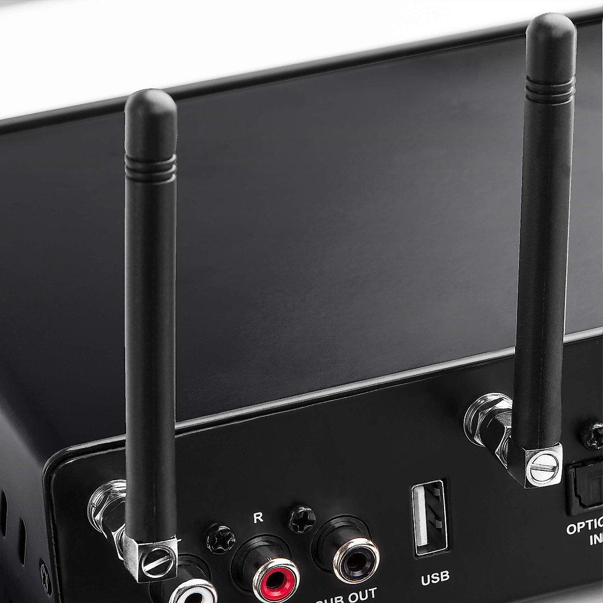 Nero Stream 200W App Controlled Power Amplifier, 2 Channel Class D, Built-in DAC, WiFi Bluetooth Optical USB RCA Inputs - OSD Audio