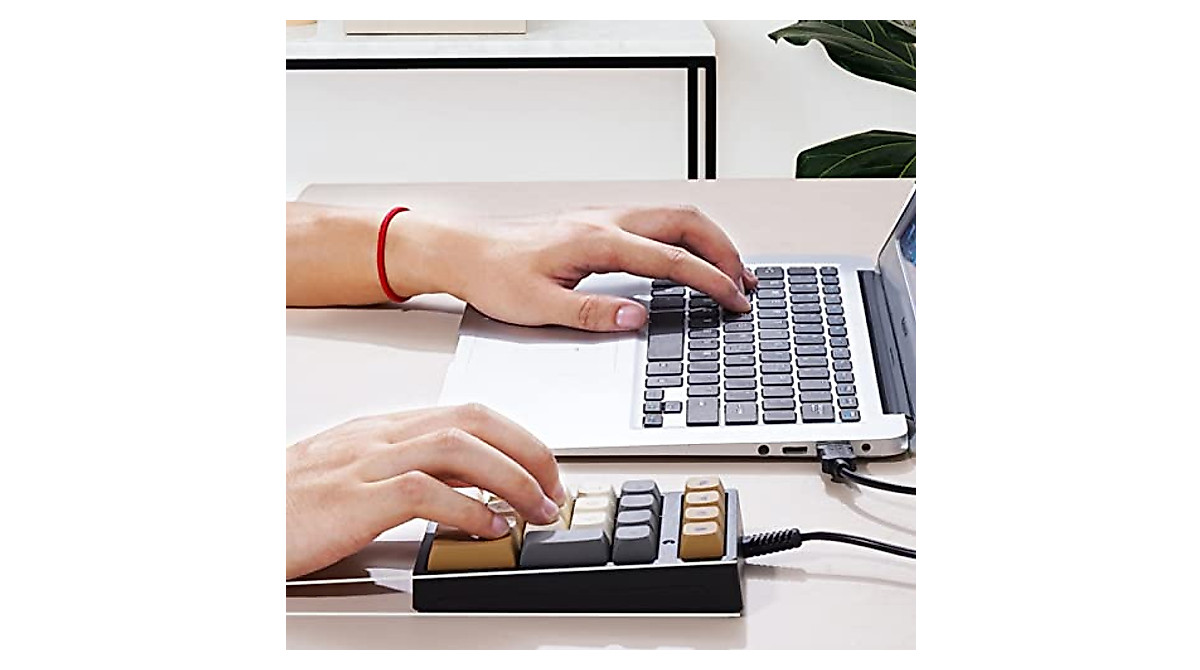 BRIMFORD RGB Mechanical Numeric Keypad - 21 Keys