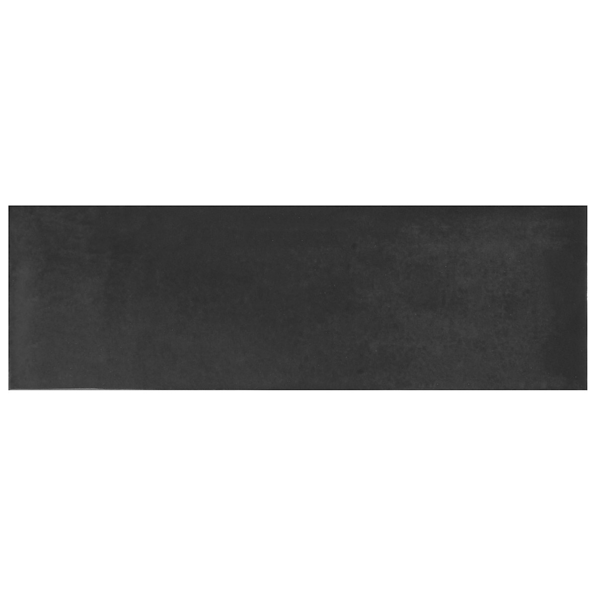 Merola Tile Coco Matte Black Hat 2" x 5-7/8" Porcelain Floor and Wall Tile