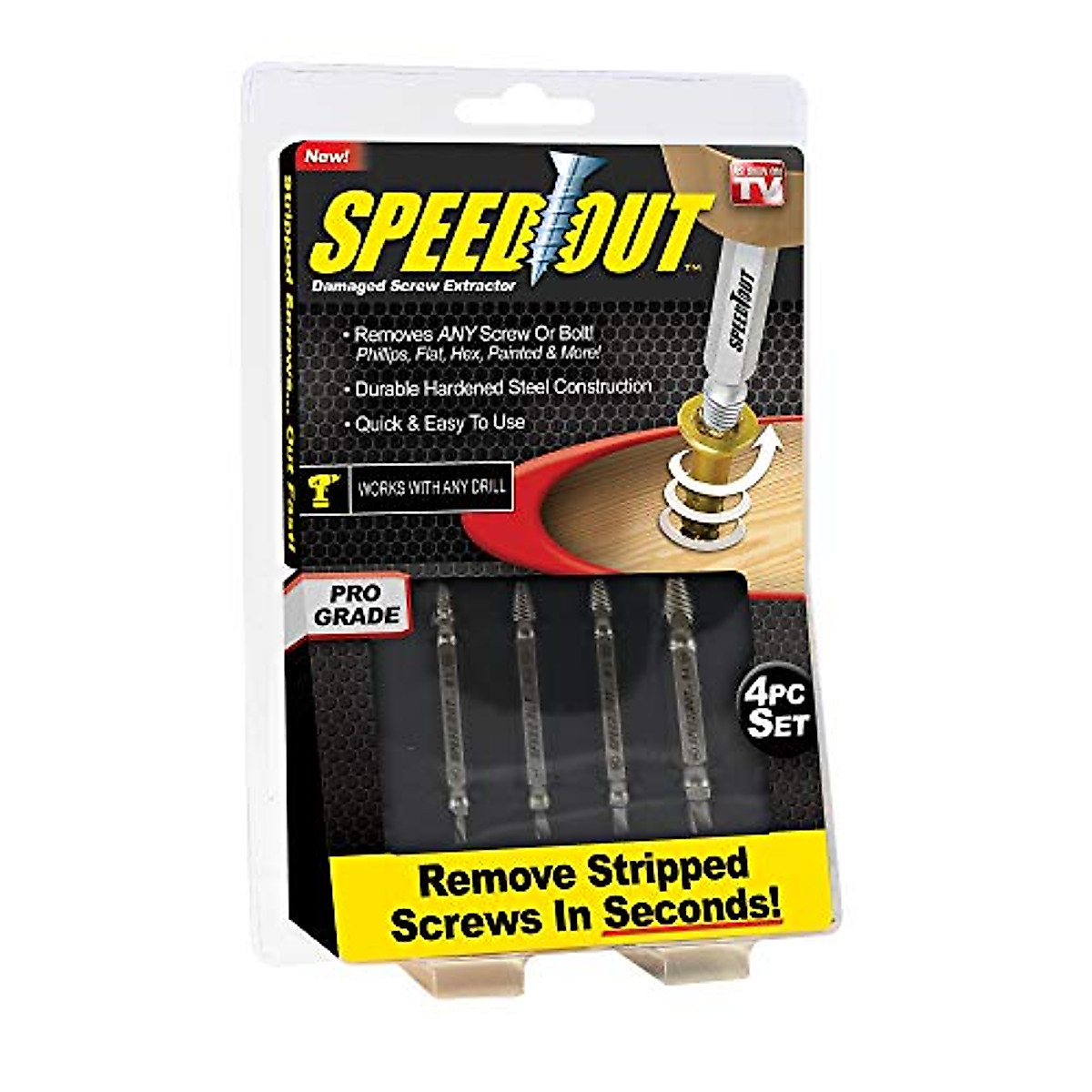 Ontel SpeedOut Damaged Screw Extractor & Bolt Extractor Set