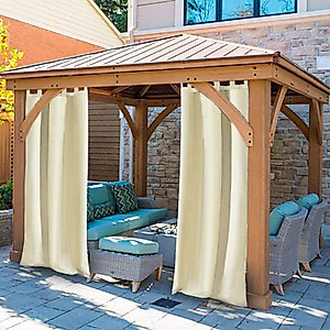 Waterproof PU Canvas Fabric 600D Ripstop Marine Awning Fabric 2/3Yard 24"×60" Water-Resistant Cordura for Outdoor/Indoor Sunbrella Cushion Tent Boat by The Yard - Ivory