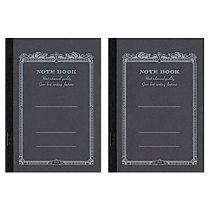 Apica Notebook CD15 Steel Grey- 7"x10" (Pack of 2)