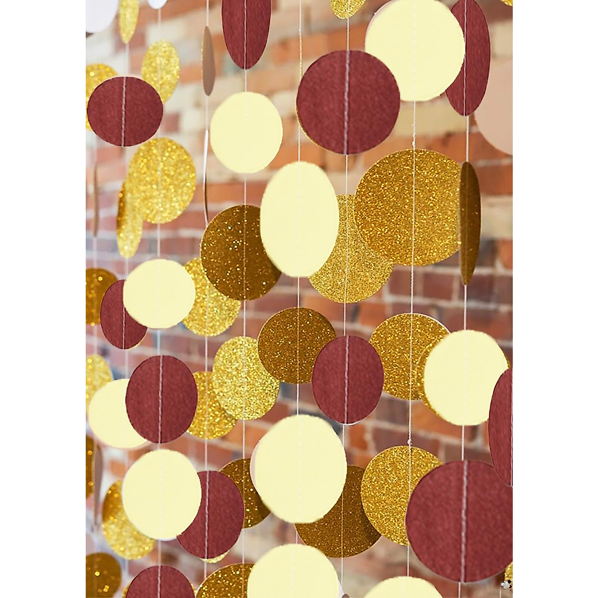 Burgundy Gold Birthday Party Decorations for Women/Fall Birthday Decor Happy Birthday Banner Maroon Gold Balloons Women Burgundy 30th/40th/50th Birthday Party Decorations