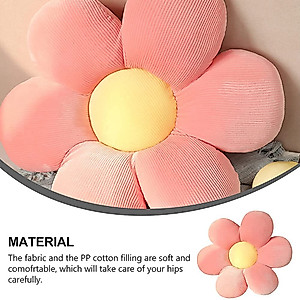 Tykoo Cute Flower Cushion Pillow Sofa Cushion Throw Pillow Indie Room Decor for Teans Tweens Girls Lovely Plush Stuffed Toy for Kids Reading Nook Watching TV Bed Room (Pink Petals,40cm)