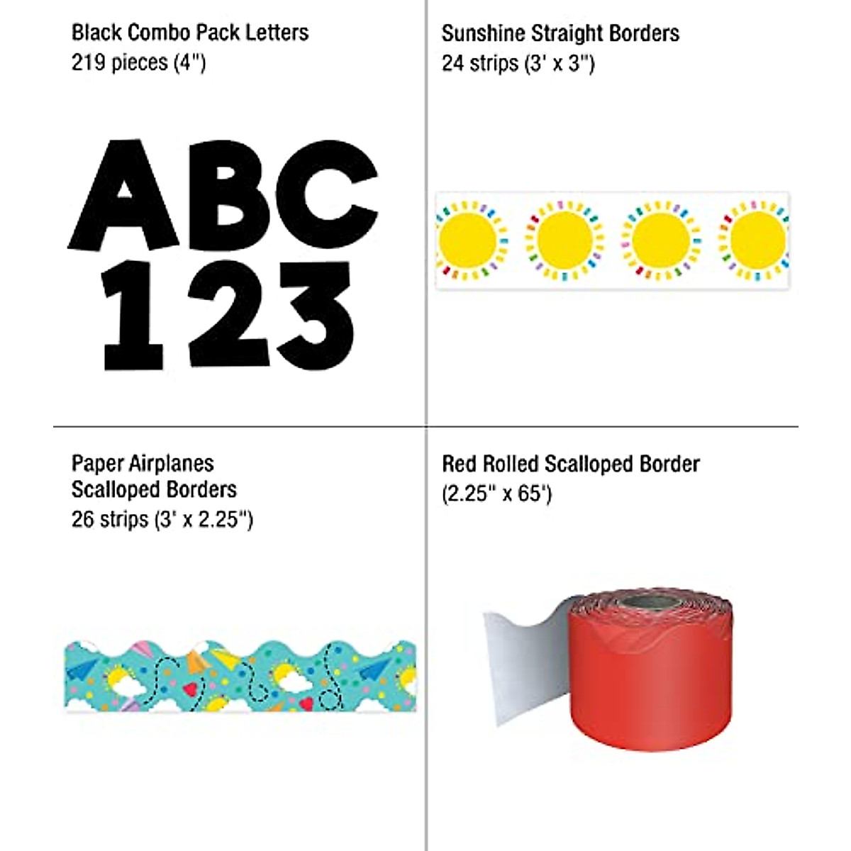 Carson Dellosa Happy Place Classroom Bright Classroom Decor Bundle, Classroom Calendar & Welcome Bulletin Board, Bulletin Board Letters, Classroom Decor Set, Motivational Poster Set (706 pc)