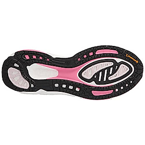 adidas womens Solar Boost 21 Running Shoes, Black/Screaming Pink/Halo Silver, 5.5 US