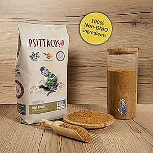 Psittacus High Protein Hand-Feeding Formula 2.2 lb | Diet for Baby Amazons, Cockatoos and Ringneck Parakeets | Premium Food for Birds, 100% no-GMO