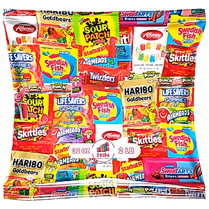 Assorted Candy Variety Pack - Individually Wrapped Party Candy Assortment - Candy For Every Occasion! (32 Ounces)