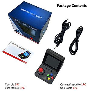 Handheld Game Console, Retro Arcade Mini Game Console for Game Player with 3 Inch 512 Games 32 Bit Portable Game Console,Birthday Gift for Children (Black)