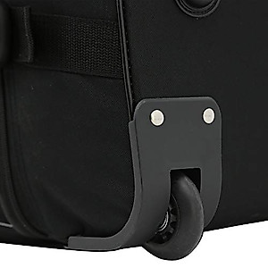 Travelers Club Unisex-Adult Adventure Rolling Travel Duffel Bag, Red, 22-Inch