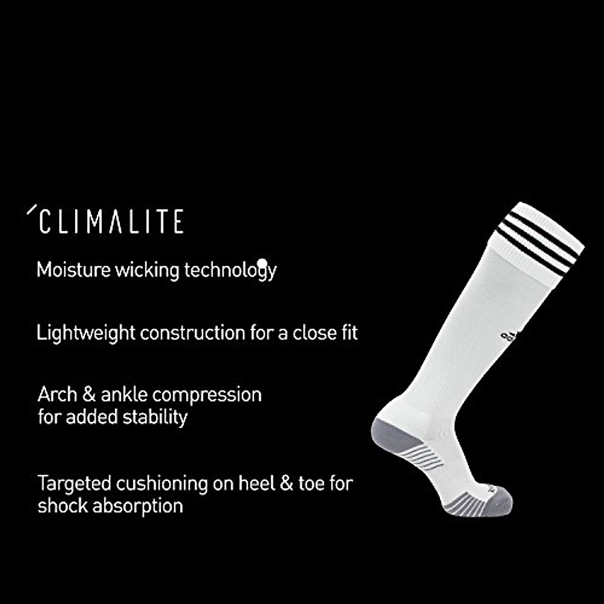 adidas Unisex Copa Zone Cushion III Soccer Socks (1-Pair) , Power Red/ White , Medium