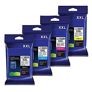 LC3029XXL Ink Cartridges Replacement Compatible for Brother LC3029 LC3029BK LC 3029 for MFC-J5830DW MFC-J5830DWXL MFC-J5930DW MFC-J6535DW MFC-J6535DWXL MFC-J6935DW (Black Cyan Magenta Yellow, 4 Pack)