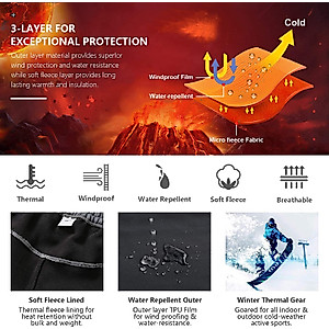 Jessie Kidden Women's Waterproof Pants Hiking Ski Snow Fish Fleece Lined Insulated Outdoor Golf Travel Pant (801F Blue S 6)