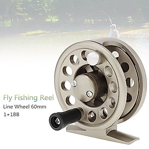 OriGlam Fly Fishing Reel Fishing Wheel, Fly Ice Fishing Reel Spinning Fishing Reels, Powerful Lightweight Spinning Reels for Freshwater Saltwater (Grey)