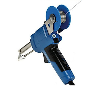 30W/60W Soldering Gun with Solder Wire Feeder - Electricians Essential - Soldering Iron Thermostat Tool Kit for DIY Kits & Electronics - Handheld Welder Temperature Gun for Home Improvement