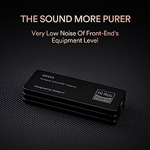 SIMGOT DEW3 Portable Headphones Amps Amplifier DAC/AMP Adapter High Resolution 32bit 384KHz and 3.5mm Audio Interface, Driver-Free for Smartphones, Android, Laptop and Players (USB Type-C, Black)