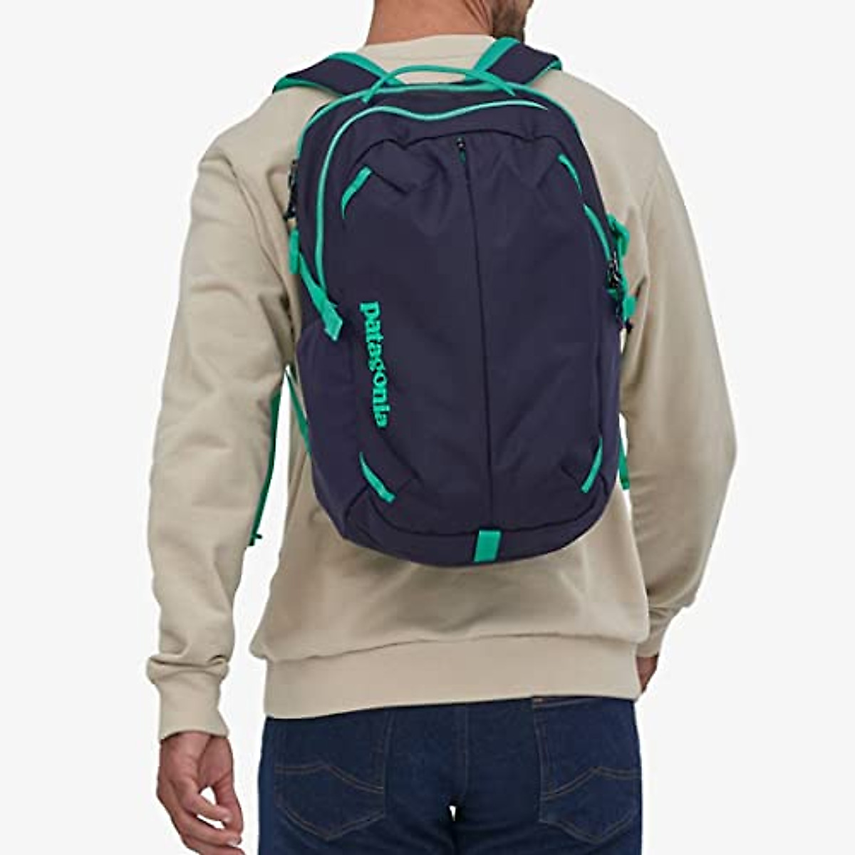 Patagonia Refugio Daypack Backpack (Classic Navy with Fresh Teal - 26L)