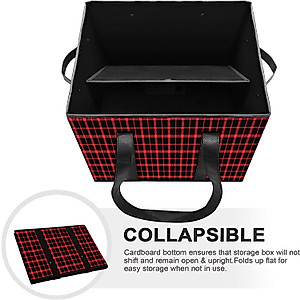 WISELIFE Reusable Grocery Bags 3 Pack,Large Grocery Tote Bag Water Resistant Shopping Bags Foldable Grocery Bag for Clothes,Shoes and Picnic,Red