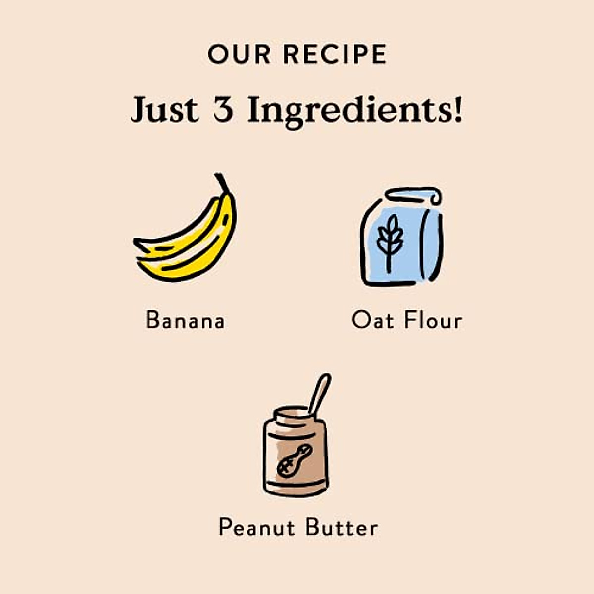 Bocce's Bakery Oven Baked PB & Banana Recipe Treats for Dogs, Wheat-Free Dog Treats, Made with Real Ingredients, Baked in The USA, All-Natural Peanut Butter & Banana Biscuits, 14 oz