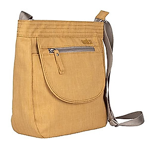 HAIKU Jaunt Eco-Friendly RFID Blocking Crossbody Bags for Women, Travel Purse with Zippered Pockets and Adjustable Strap, Honeycomb