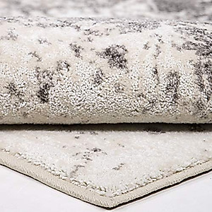 My Texas House Illusions The State House Natural Off White Area Rug, 5'3" x 7'6"