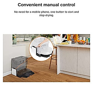 NOSHIN Drying Module Water Change Module 110V-220V Dryer Kit Mop Dust Bags Compatible with Roborock S7 MAXV Ultra S7 PRO Ultra Empty Wash Fill Dock (Color : Dry kit 110-220V)