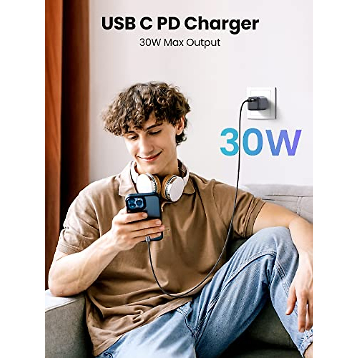 UGREEN 30W USB C Charger, Nexode Foldable PPS Compact GaN Wall Charger Block Power Adapter Compatible with Samsung Galaxy S23 Ultra/S22, iPhone 14/13 Pro Max, Google Pixel 7 Pro, MacBook Air, iPad