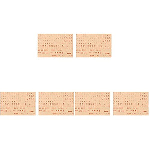 SOLUSTRE Laptop Stickers Laptop Stickers 6 Sheets Keyboard Keyboard Letter Stickers Purple Stickers Keyboard Letters Stickers Letters Stickers English Computer Stickers Computer Stickers