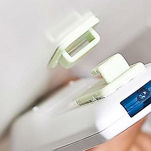 AKOAK 4 Set Multi-Function TV Air Conditioning Remote Control Wall Self Adhesive Hook Holder(Blue 2 Set + Green 2 Set)