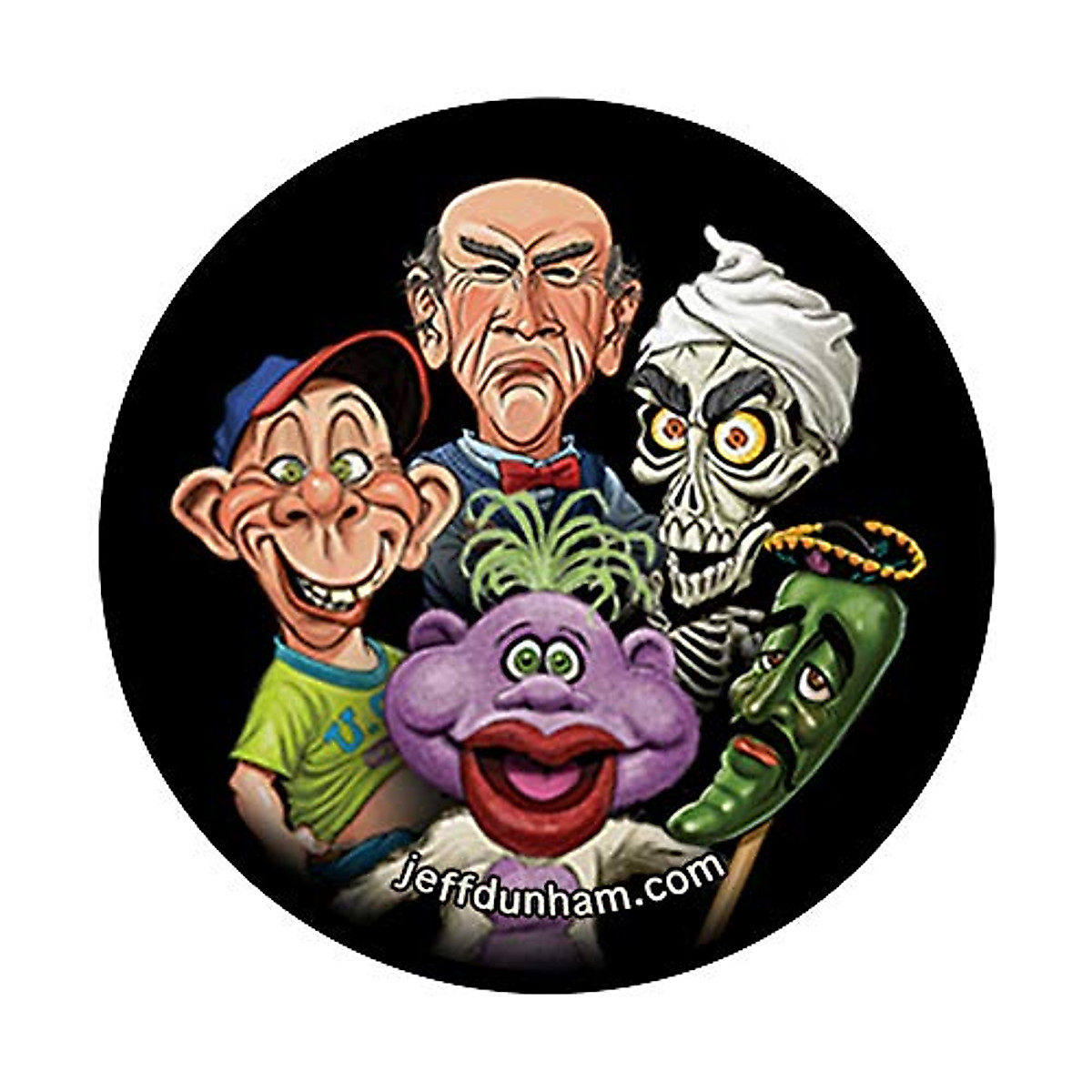Jeff Dunham: Bubba J, Peanut, Walter, Achmed, Jose PopSocket PopSockets PopGrip: Swappable Grip for Phones & Tablets
