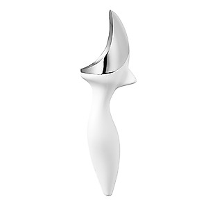 Tovolo Tilt-Up Ice Cream Scoop (White) - Non-Slip Grip Ice Cream Scooper with Footed Handle – Ice cream Scoop for Cookie Dough, Gelato, Sorbet & Frozen Treats - Dishwasher Safe & BPA-Free
