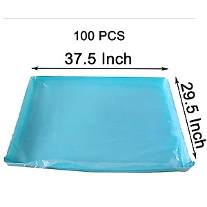 JMESTOHP 100PCS Disposable Rabbit Cage Liner Large Clear Guinea Pig Cage Liner Small Animal Bedding Rabbit, Hedgehog, Guinea Pig, Hamster, Bunny Litter Pan Bags