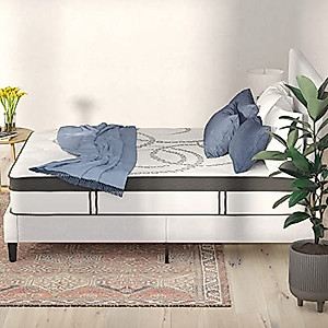 BizChair 12 Inch CertiPUR-US Certified Hybrid Pocket Spring Mattress, Queen Mattress in a Box - Premium Mattress