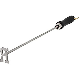 BBQ Fans Western R Branding Iron for Steak, Buns, Wood & Leather