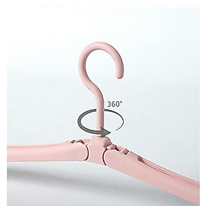 WOIWO 8 PCS Portable Folding Clothes Hanger Creative Travel Easy to Carry Clothes Hanger for Adults and Children