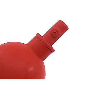 EISCO Pipette Filler, Rubber Bulb - 54mm Dia. Three Pinch Valves - Suitable for Noxious Solutions Labs