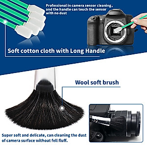 Aispour Camera Lens Cleaning Kit, 10-in-1 Camera Cleaning Kit, Camera Lens Cleaner and Camera Accessories, Includes Lens Cleaning Kit/Lens Cleaner/Lens Cleaning Pen/Soft Brush