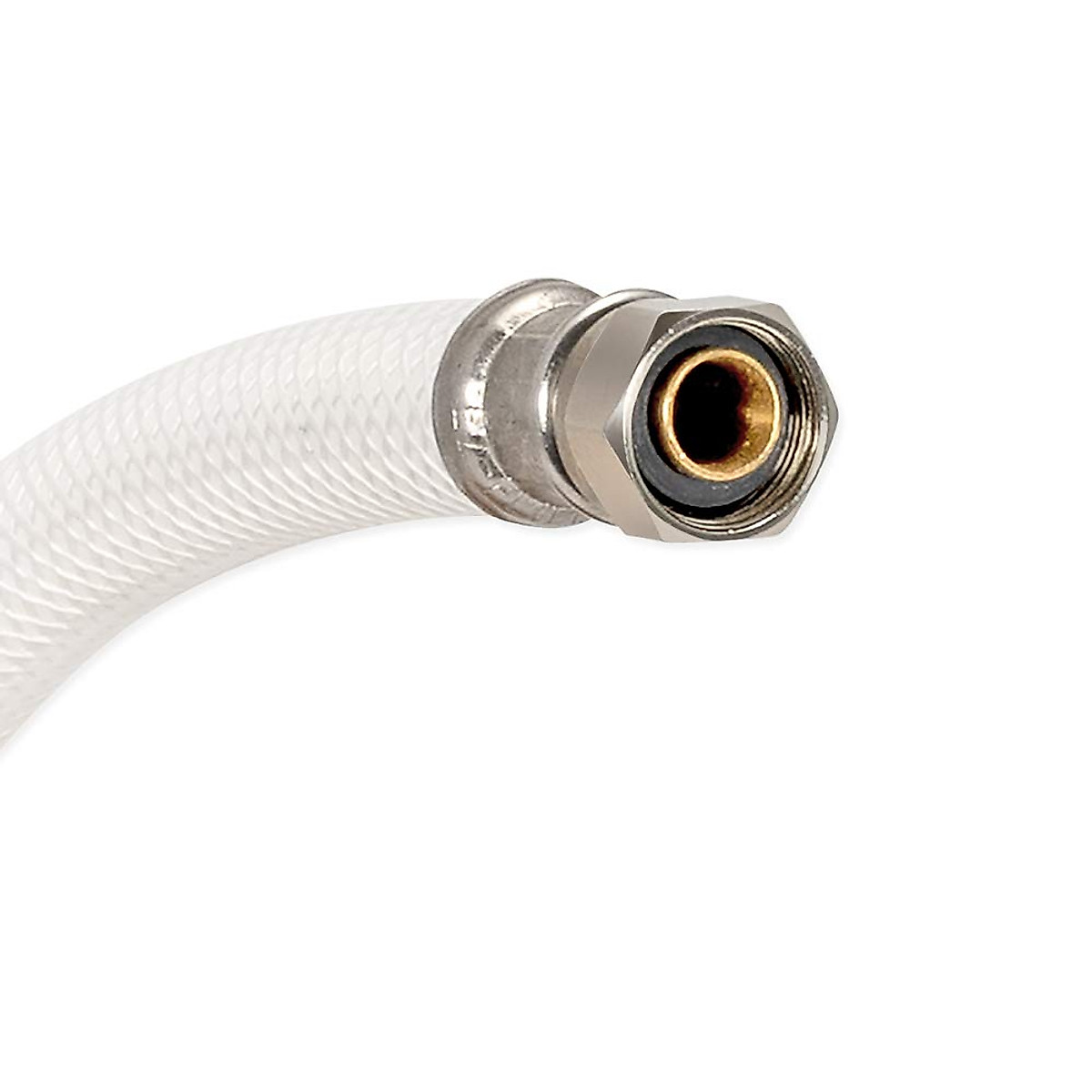 Eastman 48132 Flexible Faucet Connector, Reinforced PVC Braided Supply Line, 1/2-Inch FIP Outlet x 3/8-Inch Compression Inlet, 20-inch Length