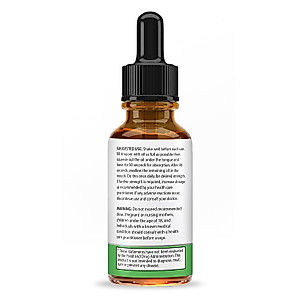 NATURE'S BENEFICIALS Organic Hemp Oil Extract Drops, 500mg - Omega Fatty Acids 3 6 9, Non-GMO Ultra-Pure & CO2 Extract Drops