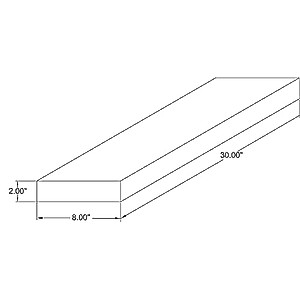 Joel's Antiques Floating Wall Shelf, Solid Pine, Shelving for Bathroom, Kitchen, Living Room, Patented Easy Install, Medium Brown, 30" x 8" x 2"