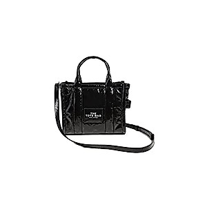 Marc Jacobs Women's The Shiny Crinkle Mini Tote, Black, One Size