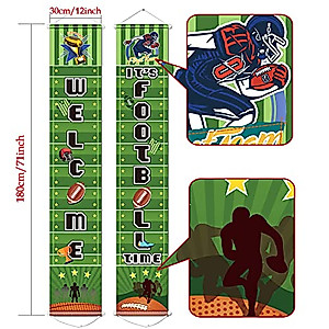 Football Party Banner Football Party Decorations Welcome Porch Sign for Football Theme Festival Birthday Baby Shower Decoration