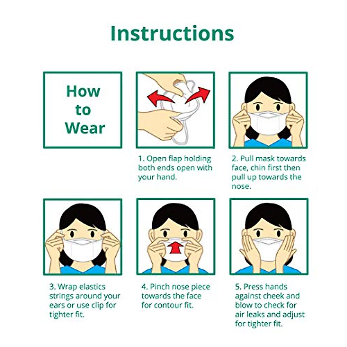 [10-Pack] ILWOUL 3D Contour KF94 Face Mask Anti-Fog & Anti-Slip [Disposable][Made in Korea]