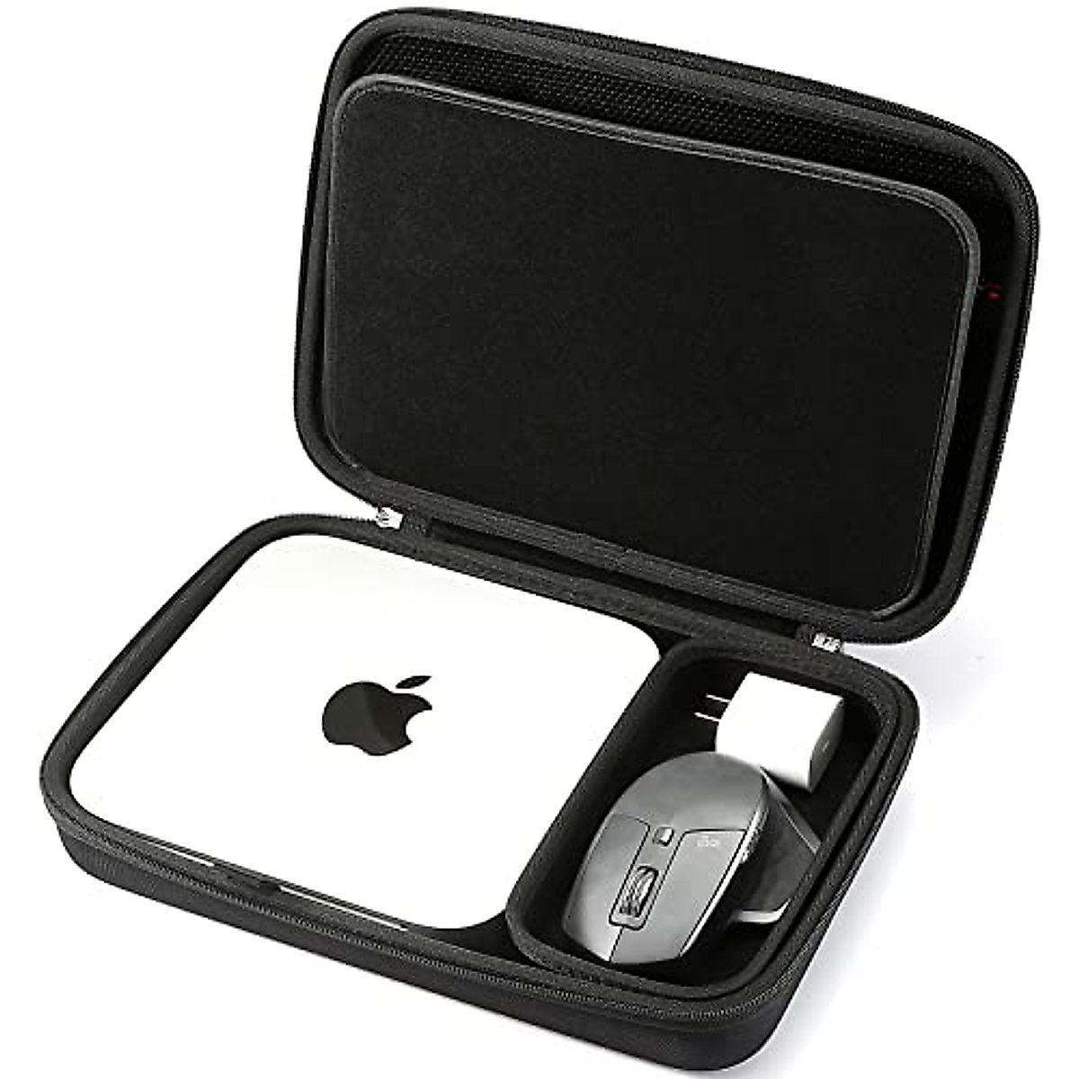 RAIACE Hard Storage Case Compatible with Apple Mac Mini M1. (Case Only, Not Include The Device and Accessories) - Black(Black Lining)