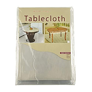 Clear Table Protector Thick Transparent Plastic Tablecloth Waterproof and Oil-Proof Perfect for Oval Dinner Table and Writing Desk – 5472 Inch