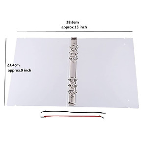 Arbuya Cutting Dies Storage Binders Stencil Storage Folders Scrapbooking Cutting Die Organizer Sticker Storage Transparent Bags (Folder Including 10pages)