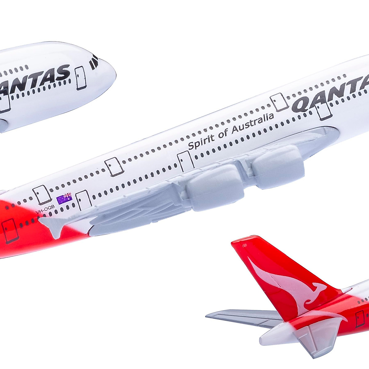 Bswath Model Plane 1:400 Scale Model Qantas A380 Model Airplane Diecast Airplanes Metal Plane Model for Gift