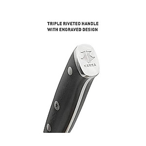 Professional 8" Chef Knife High Grade 1.4116 Stainless Steel. Ultra-premium G-10 fiberglass handle. Premium Wood Sheath INCLUDED!